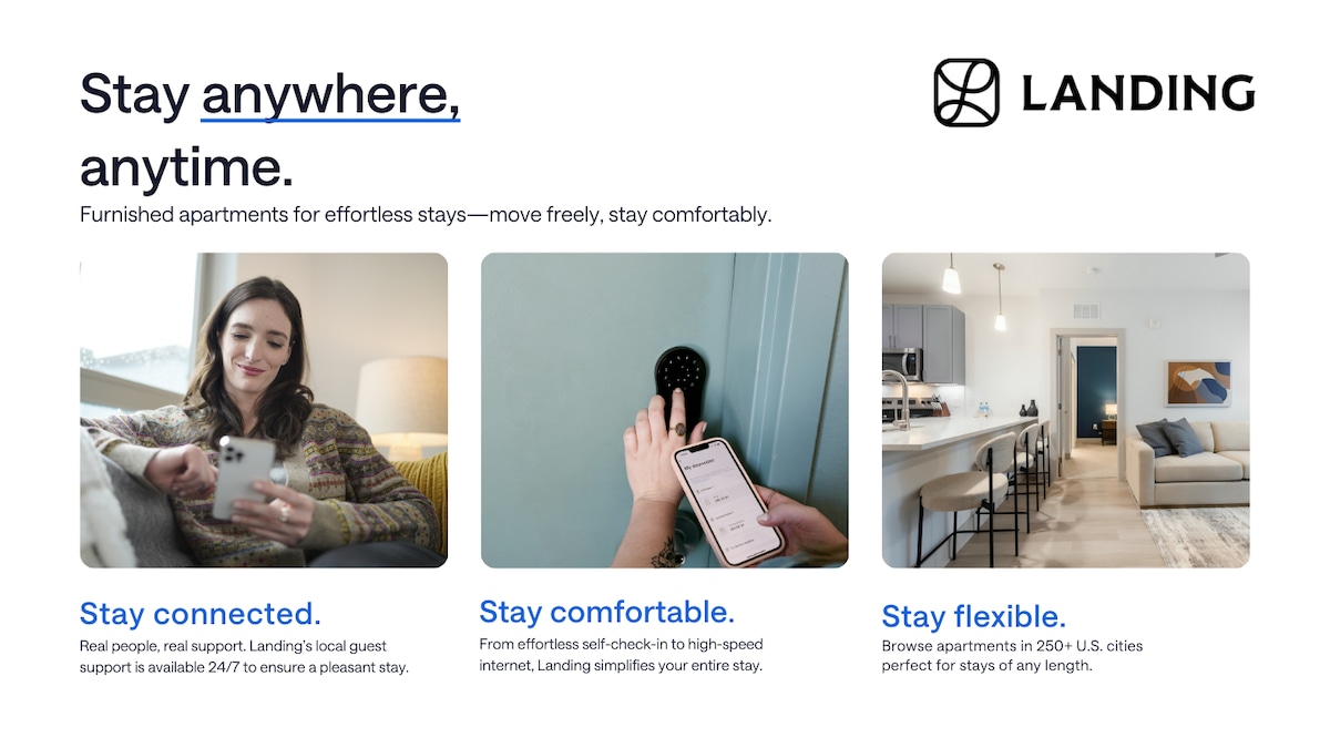 Landing | Schickes 2-Zimmer-Apartment, Fitnessraum, Clubhaus ...