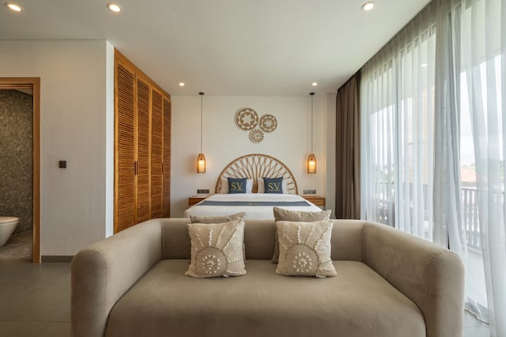 Modern 1br Canggu | 240m To Beach & Workspace - Bali