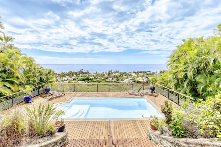 Villa Bel Océan 3*- Piscine & Vue Mer Saint Gilles - Saint-Gilles les Bains