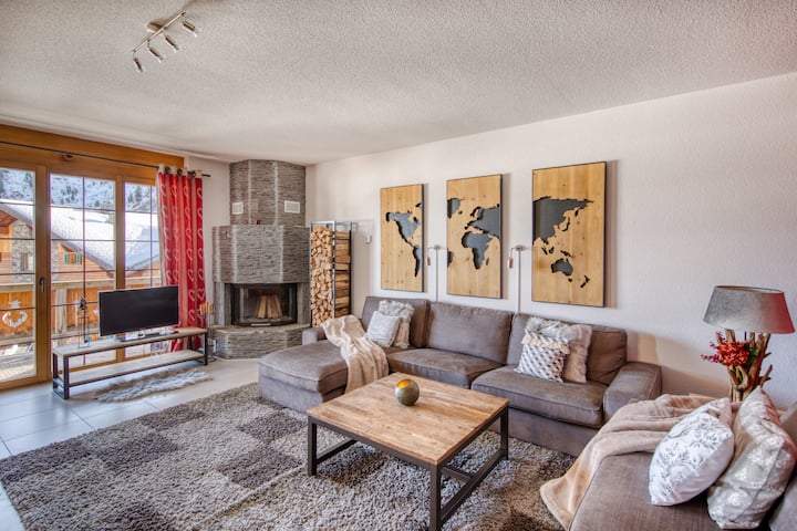 Hermine 1, Ski-in / Ski-out Avec Cheminée - Châtel