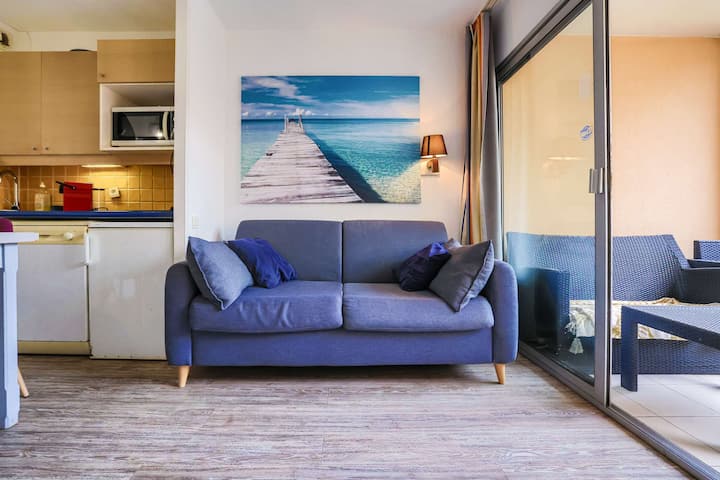 Cb380 Studio Lumineux Balcon Piscine Plage à 2 Min - Cannes