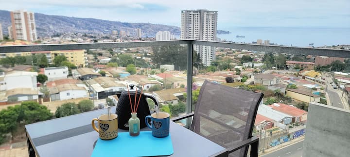 Nuevo Depto Vista Increíble A Fuegos Artificiales - Valparaíso