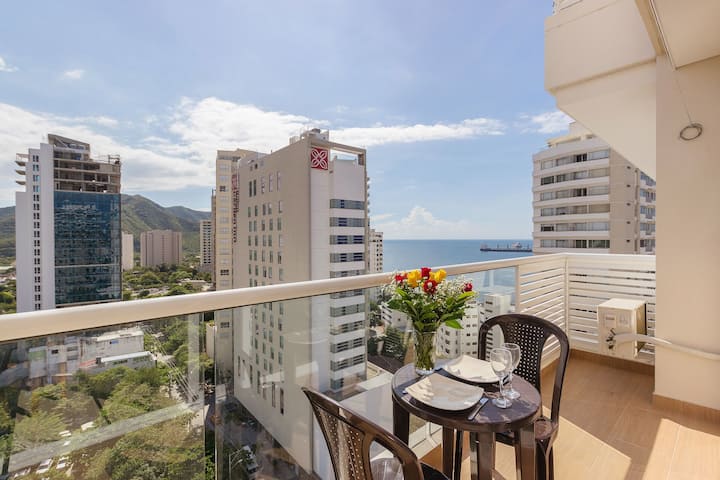 U-go : Appartement Avec Vue Sur La Ville Et La Mer - Santa Marta, Colombia