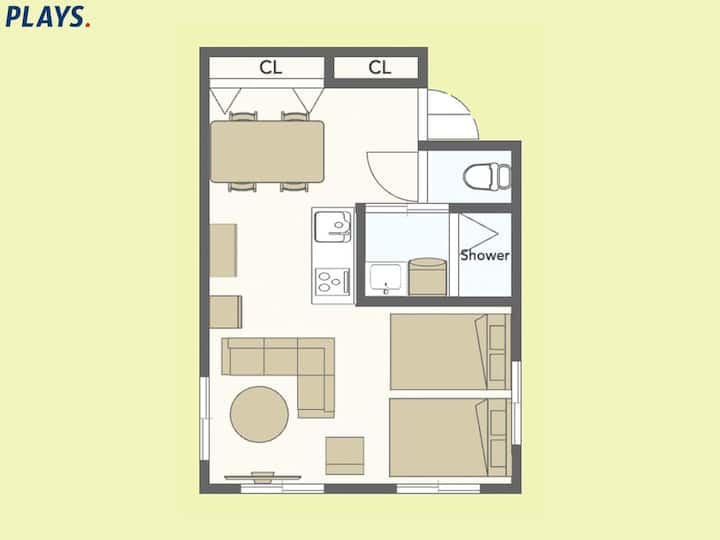 Kameari 4 Min/dining/45㎡ Studio/family Friends - Misato