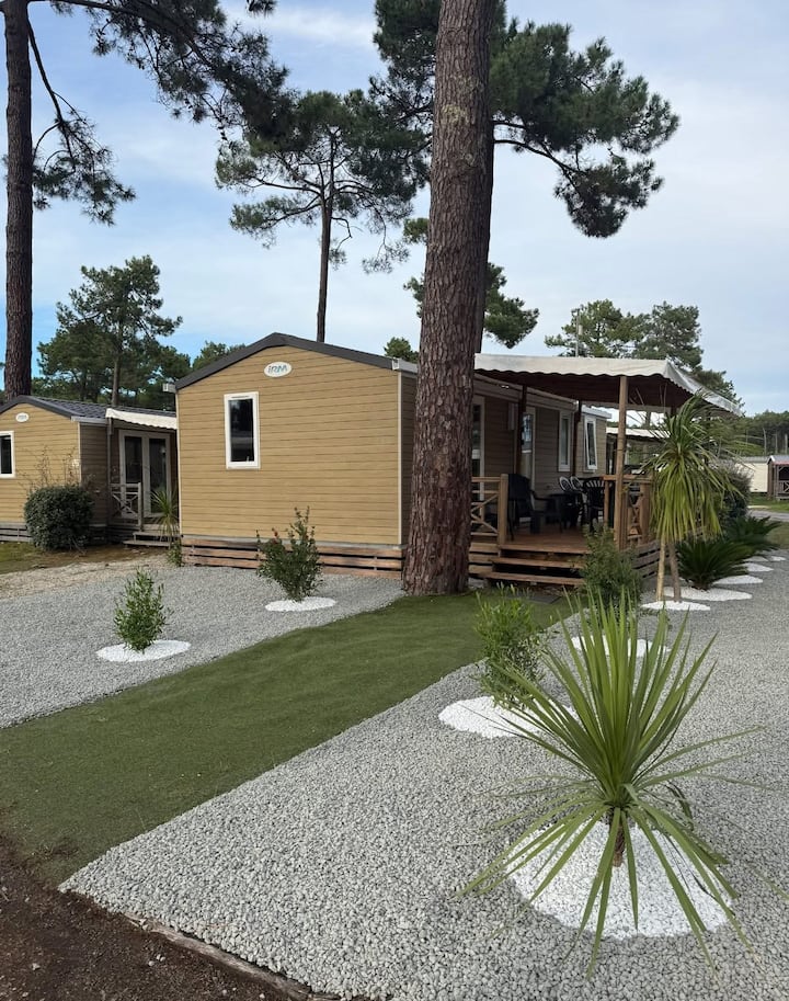 Mobilhome 6p - Camping 5 éToiles Atlantic Montaliv - Vendays-Montalivet