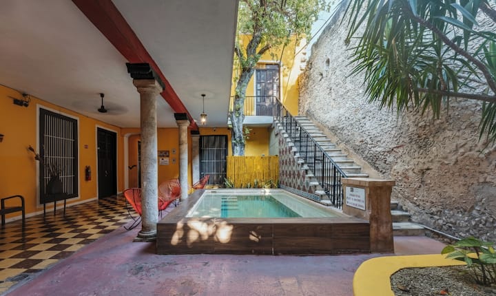 Triple Comfort: 3 Calm & Refined Rooms In Downtown - Yucatán