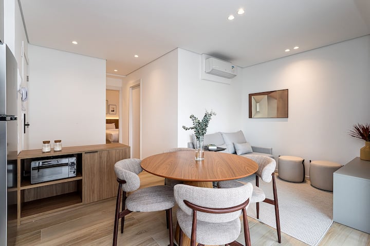 2-bedroom Apart Queen Bed, Balcony | Jd Paulista - Ipiranga