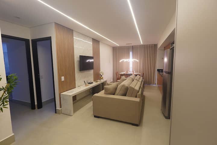 Hub Cancun - 2 Suítes Modernidade E Sofisticação - Goiânia