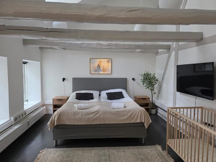 Charming Scandinavian City Loft For Two - Copenhague
