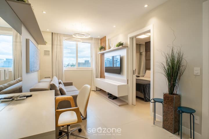 Ap In Build. W/ Pool In Downtown-floripa Cjo0202 - Florianópolis