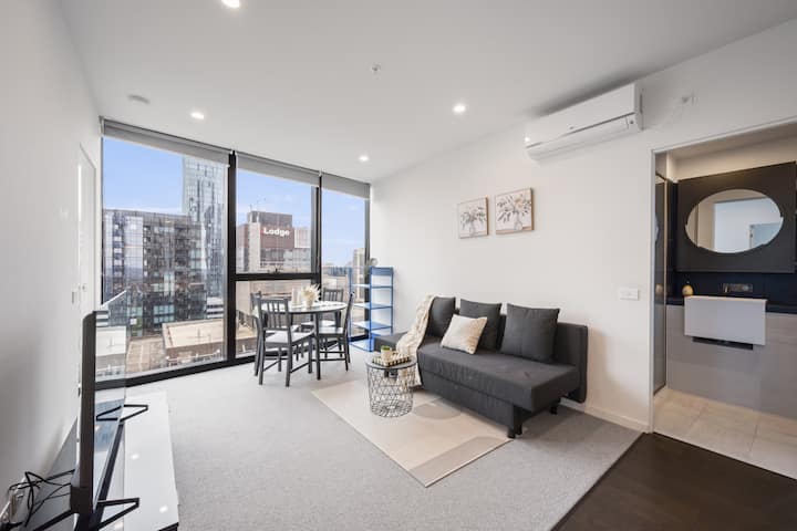 Unbeatable Melb Skyline View | Stylish Cbd 2br - Rod Laver Arena