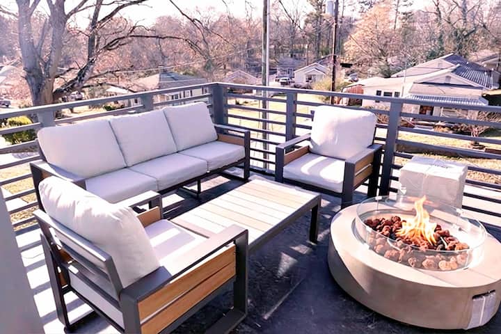 Fire Pit | 6 Min To Duke + Downtown | Private Deck - Durham, NC