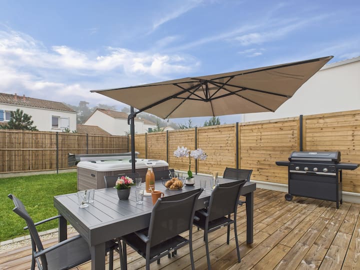 350m De La Mer-maison Avec Jardin/ Jacuzzi Pour 8 - Longeville-sur-Mer