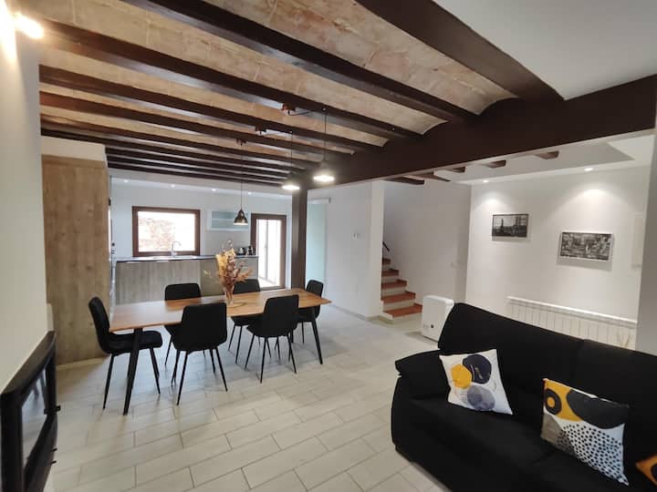 Maison Avec Terrasse Et Cheminée à 6km Plage - Llagostera