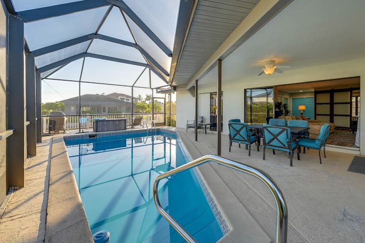 Walk To The Beach! Canal-front Marco Island Home - Marco Island, FL