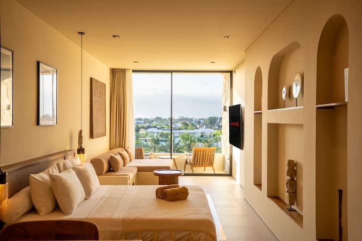 Canggu 1br Serene Balcony Studio & Pool Access - Australia