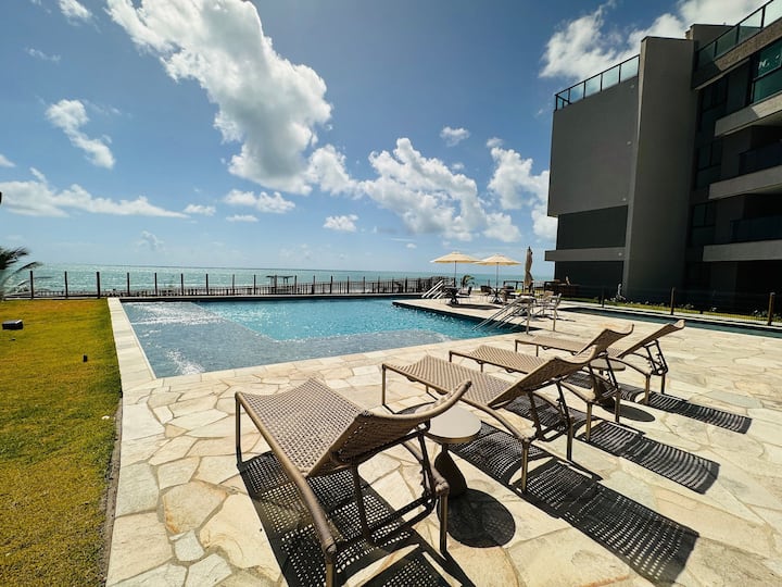 Flat Beiramar 800m Réveillon Carneiros - Nomar 105 - Praia dos Carneiros