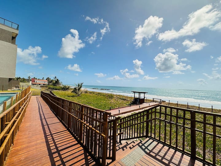 Charmoso Flat Pé Na Areia Em Carneiros | Nomar 105 - Praia dos Carneiros