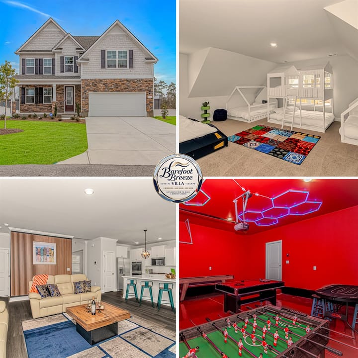 Luxury Retreat W/ Game Room Near Beach & Barefoot - North Myrtle Beach, SC