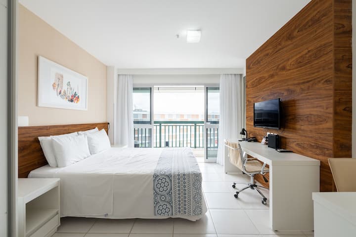 V510 Flat Moderno Hotel Vision + Garagem. - Brazil