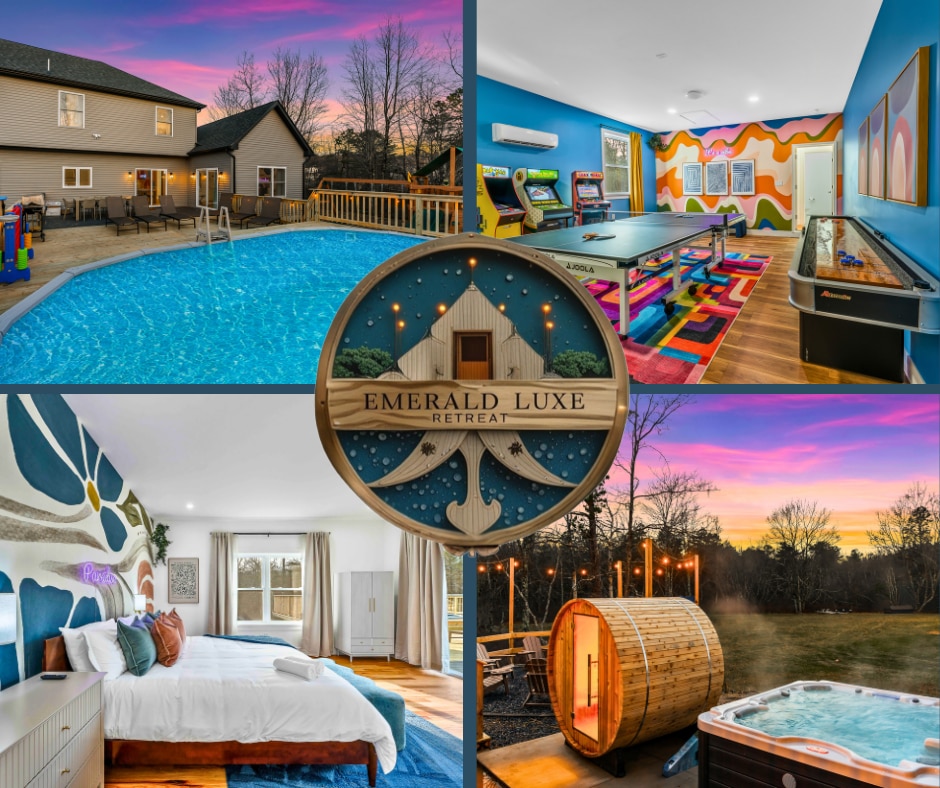 Emerald Luxe Retreat – Lake • Hot Tub • Sauna - Houses for Rent in Long ...