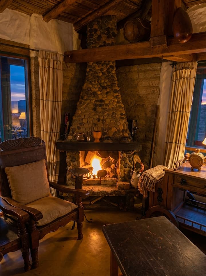 Casa De Montaña Con Chimenea Y Vista – Paipa - Paipa