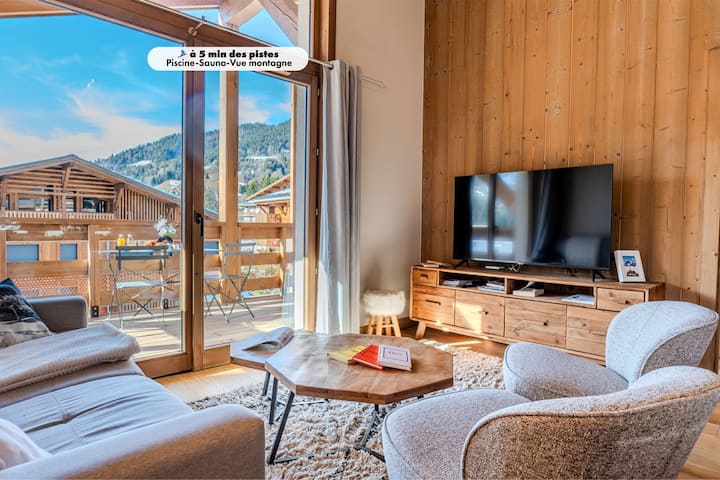 Megève Centre Spa & Piscine Terrasse 6 Voyageurs - Megève