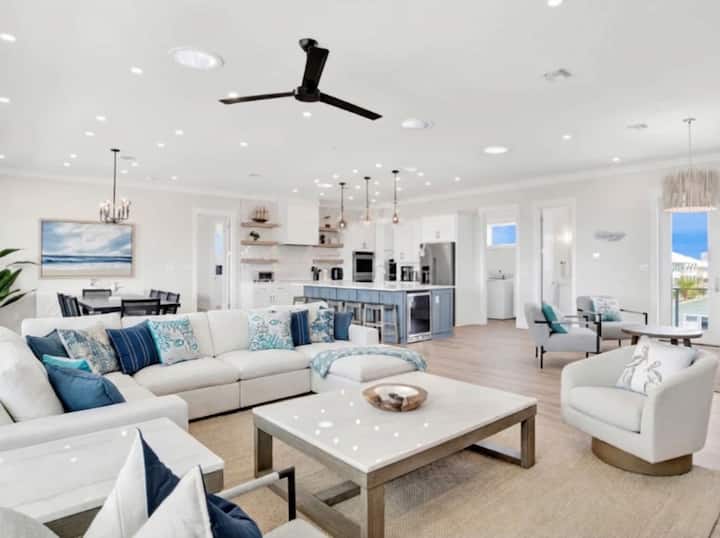 New! Beach House-steps To Sand! 6br+pool+elevator - Navarre Beach, FL