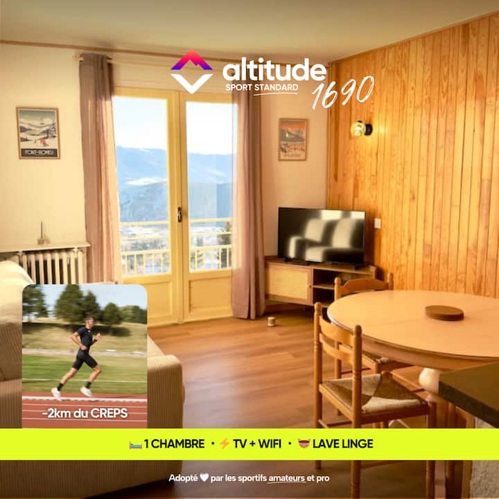 Altitude 1690 - Spacieux 2 Pièces Avec Balcon - Llívia