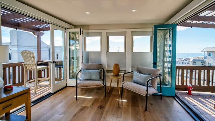 Modern Ocean View Oasis |2-story 3br | Huge Patios - Manhattan Beach, CA