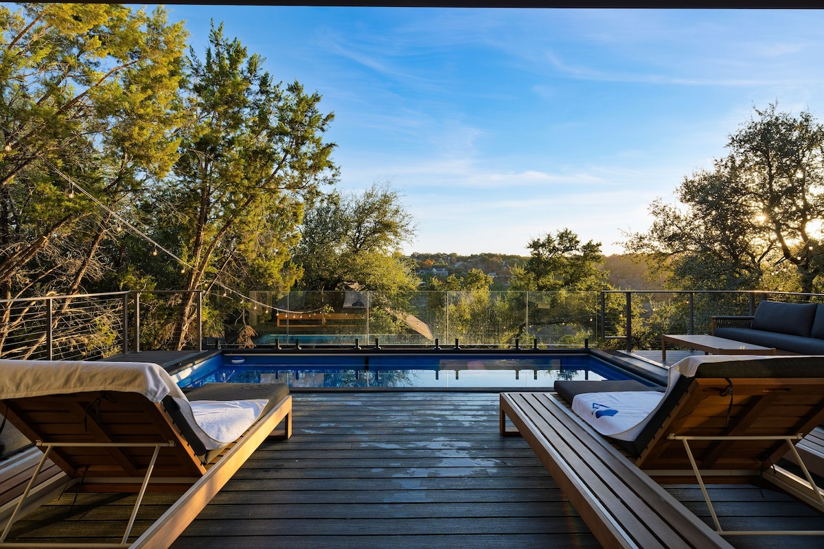 Vistas al lago Austin | Piscina, fogata y sala de juegos - Casas en ...