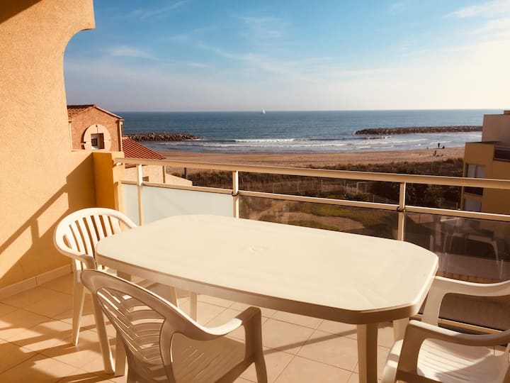 Appartement Duplex, 6 Pers, Balcon, Vue Mer - Sérignan