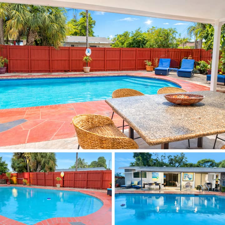 Serene 3br W/ Pool In Pompano Minutes To The Beach - Pompano Beach, FL