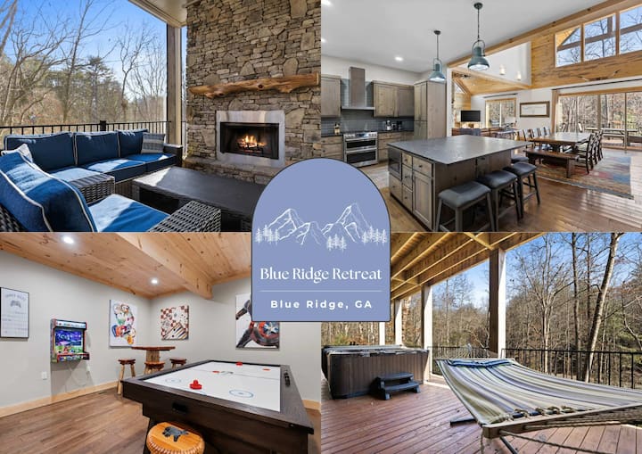Mountain View • Hot Tub • Sauna • Fire Pit • Grill - Blue Ridge, GA