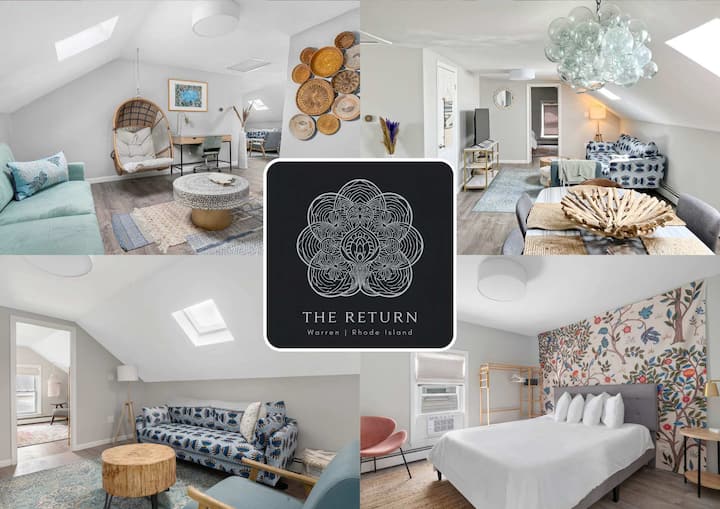 Top Floor Loft 3br W/ Skylights + Spa | Walkable - Barrington, RI