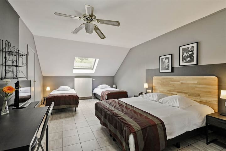 Chambre 4 Pers Dans Hotel-restaurant Authentique - Dinant