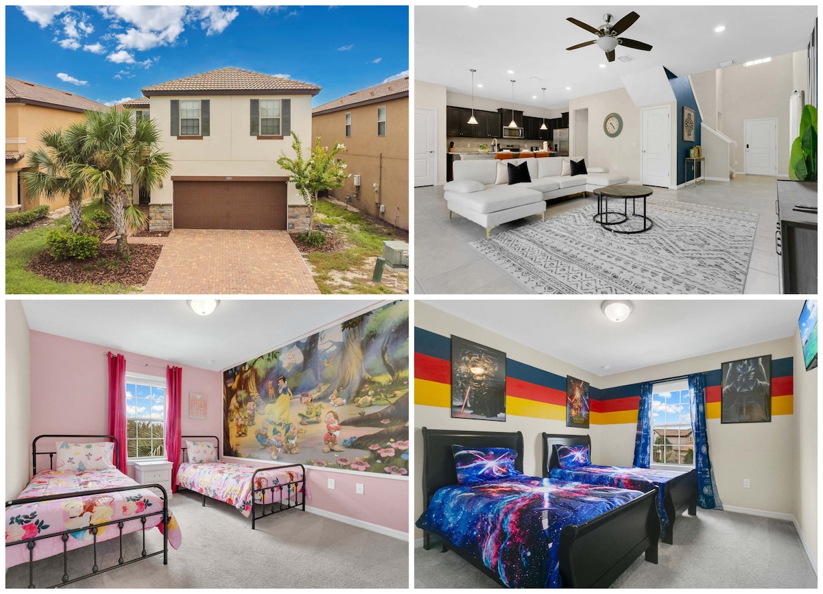 Maison de 5 chambres près de 2 parcs~Accès au complexe hôtelier, à prix ...