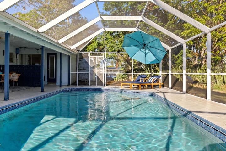 Heated Pool & Games, Waterfront Home Near Town! - Punta Gorda, FL