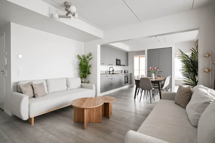 Nordic Grand Suite - 3bdr - Sauna - Free Parking - Jyväskylä