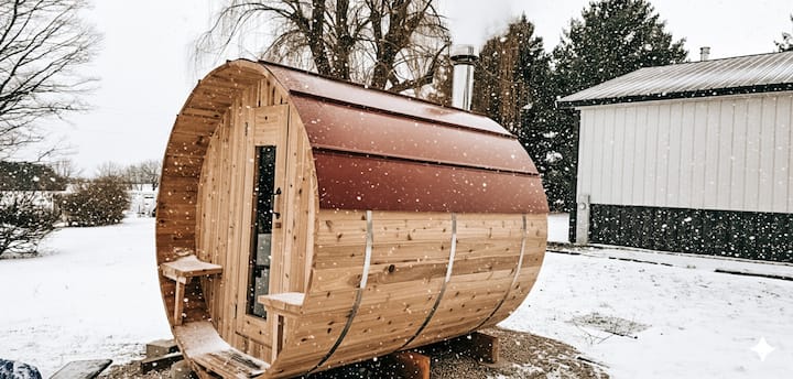 Sauna & Cold Plunge |  Driftless Wellness Retreat - Governor Dodge State Park, Dodgeville