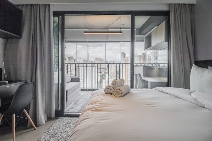 Complete Studio Apartment In Bela Vista | Vu1819 - Brazil