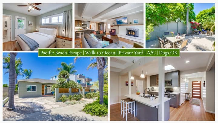 Walk To Ocean | Private Yard | A/c | Dogs Ok - Morena - San Diego