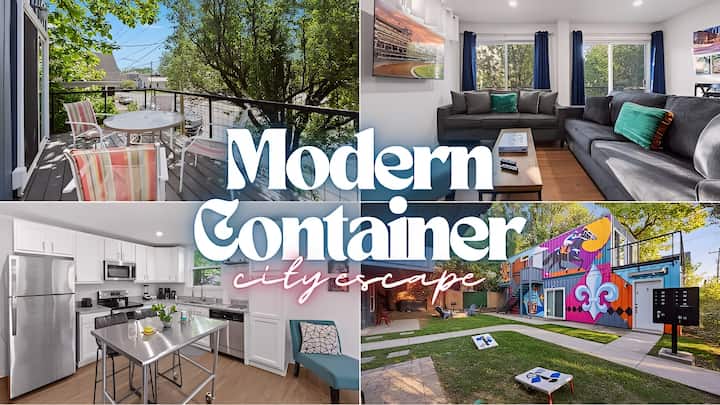 1br Nulu Container | Private Deck & Top Floor View - Louisville, KY