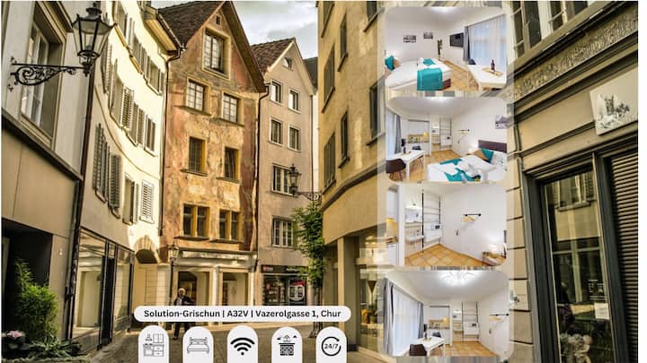 Zentral, Dachterrasse - Solution Grischun - Churwalden