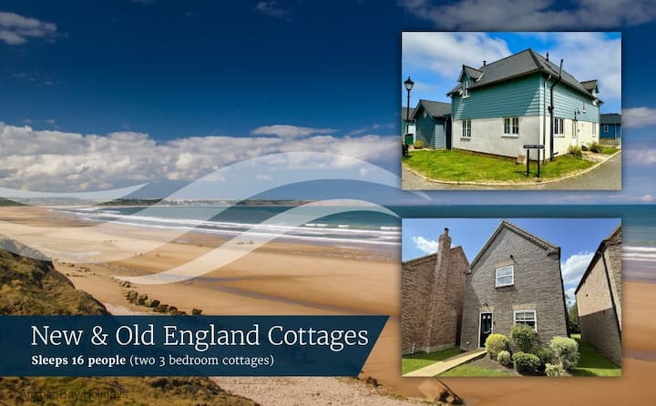 Old And New England Cottages-pool & Beach Access - Filey