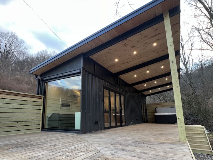Shipping Container At Double Nickel Farm - West Virginia
