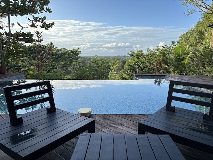 Villa Canopé - Piscine à Débordement Avec Vue 180° - Guyane française