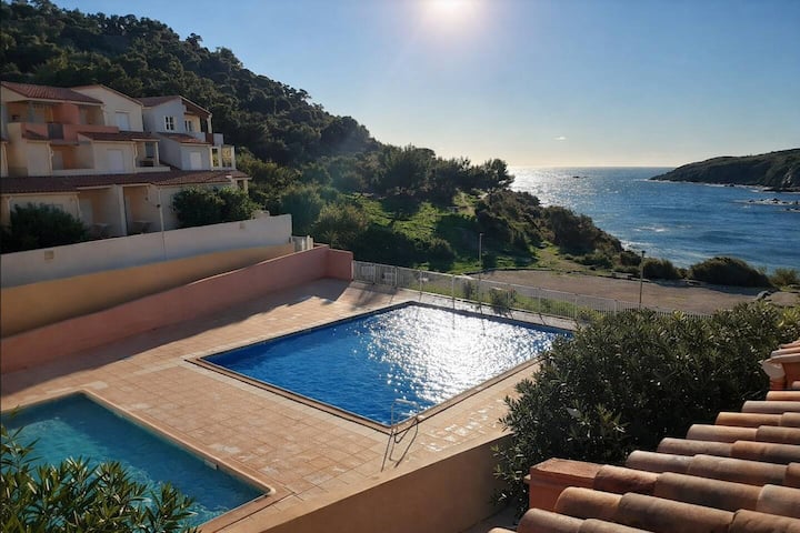 Magnifique Appartement Vue Sur Mer Avec Piscine - Portbou