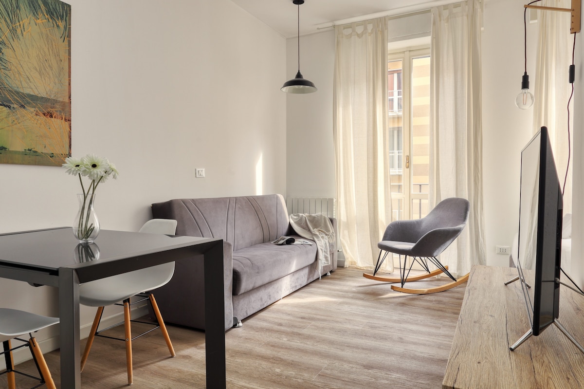 Studio confortable pour 2 à côté de la station de métro De Angeli ...