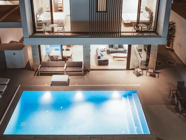 Periyiali Resort - Seitlicher Meerblick Villa Ekto - アヤナパ